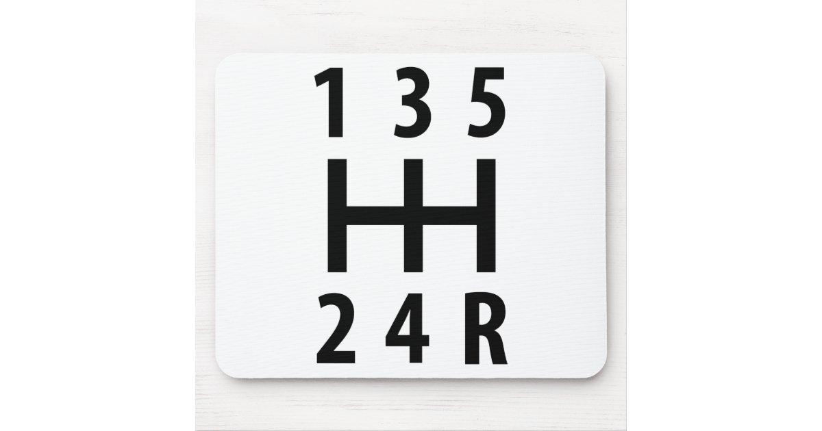 car auto gear shift 5 mouse pad | Zazzle