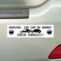 CAR CAM ON BOARD BUMPER STICKER | Zazzle