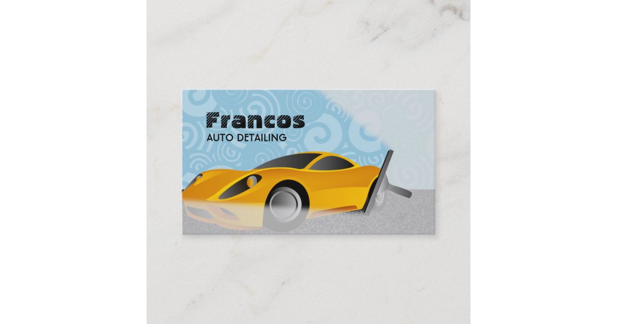 Car Cleaning business cards | Zazzle