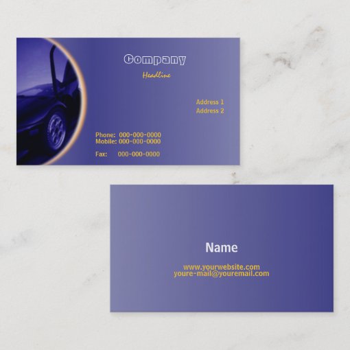 Car Dealer Business Card | Zazzle
