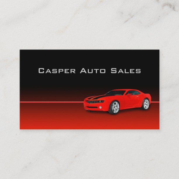 Car Dealer Business Cards - Business Card Printing | Zazzle