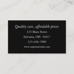 Car Dealer Business Card | Zazzle