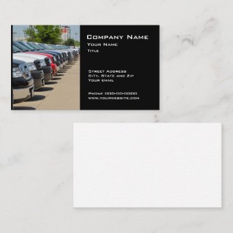 Car Dealer Business card | Zazzle