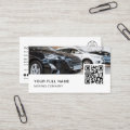 Car Dealer QR Code Logo Social Media Business Card | Zazzle