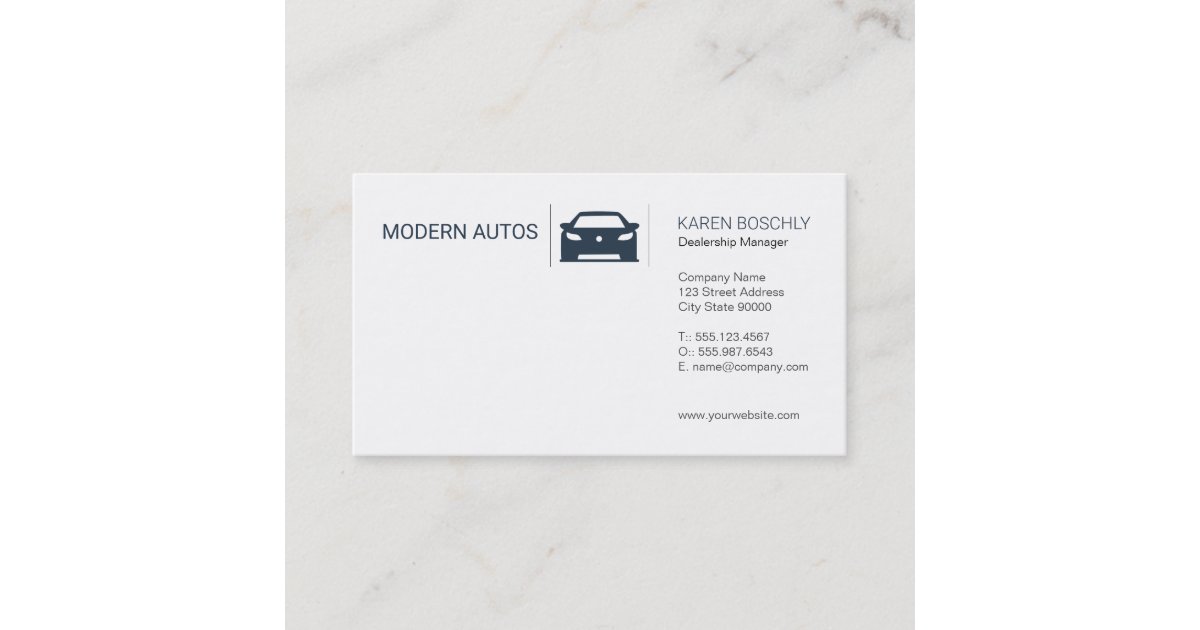 Car Dealership | Auto Maintenance Business Card | Zazzle