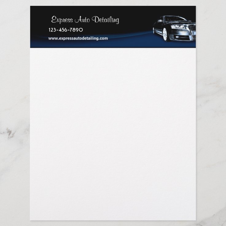 Car Dealership Letterhead | Zazzle