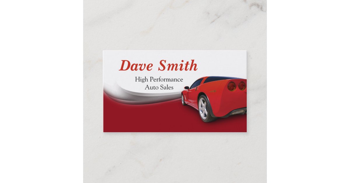Car Detailer and Service Business Card | Zazzle