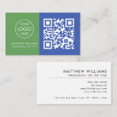 Car Detailing Professional QR Code Logo Modern Business Card | Zazzle