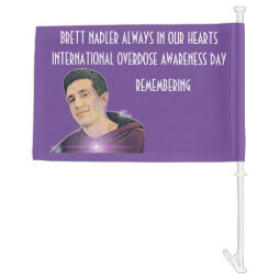 CAR FLAG FOR INTERNATIONAL OVERDOSE AWARENESS DAY | Zazzle