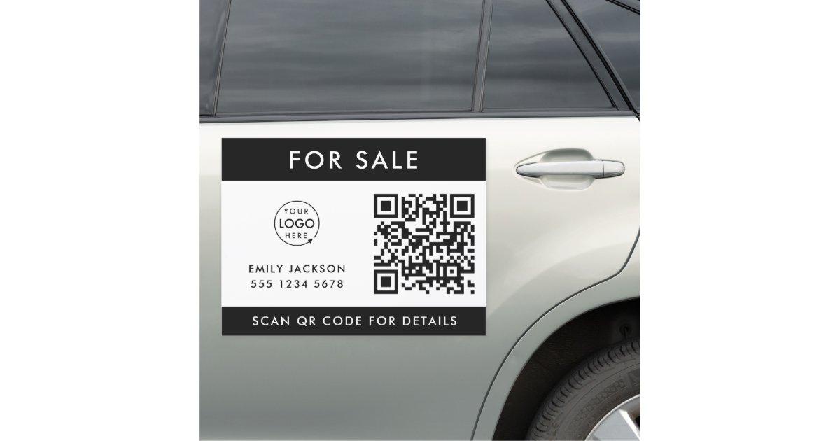 Car for Sale | Dealership Promotional Marketing QR Car Magnet | Zazzle