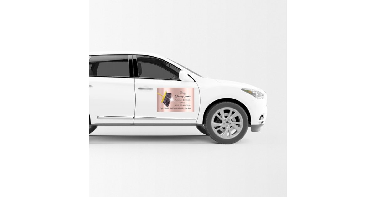 Car Magnet Cleaning Services Maid House Keeping | Zazzle