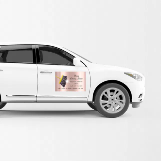 Car Magnet Cleaning Services Maid House Keeping | Zazzle