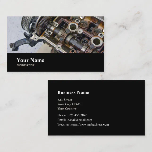Car Mechanic Automobile Repairman Maintenance Tech Business Card | Zazzle