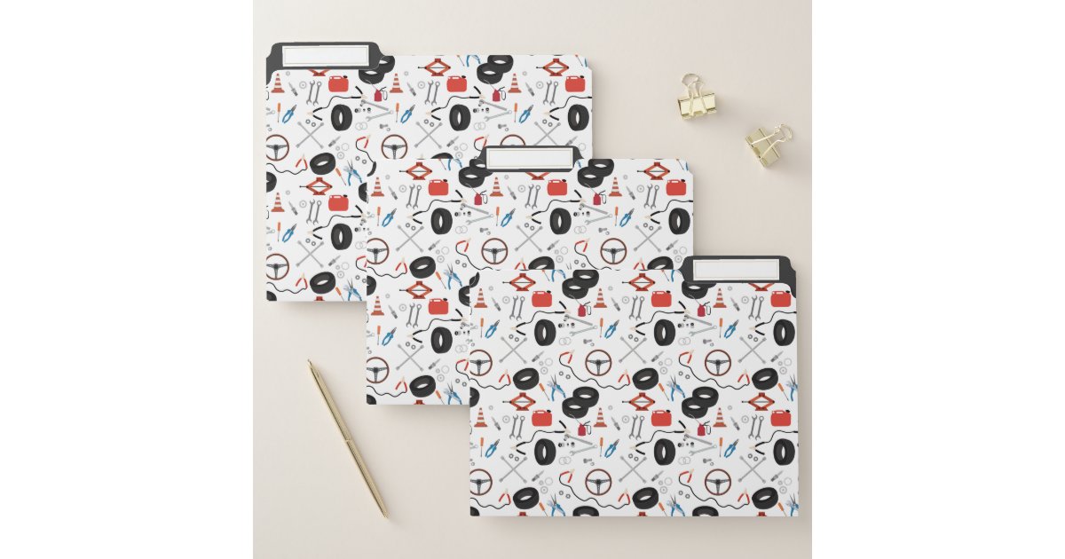 Car Mechanic Automotive Tools File Folder | Zazzle