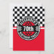 Car Racing Checkered Flag Birthday Party Invitation | Zazzle