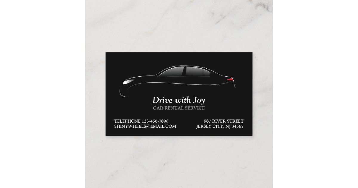 Car Rental Business Card | Zazzle