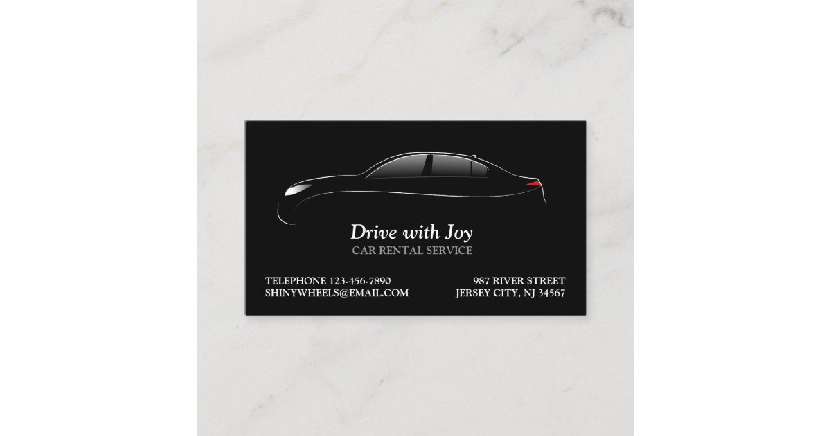 Car Rental Business Card | Zazzle