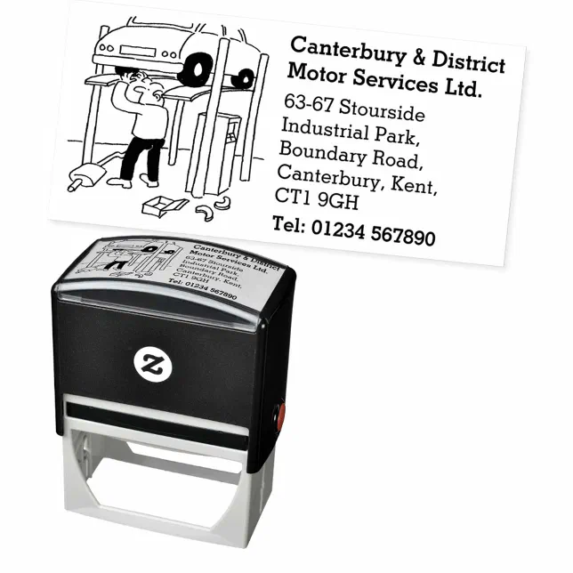 Car Repairs & Servicing Garage Business Self-inking Stamp | Zazzle