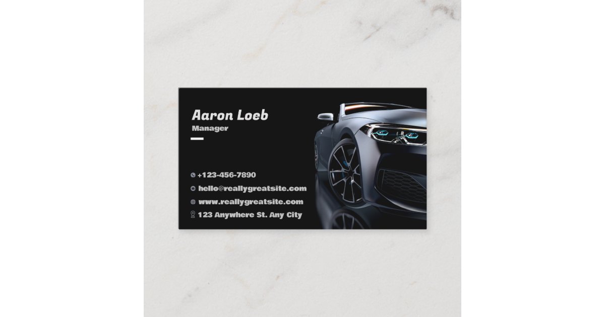 Car Salesman Business Card | Zazzle