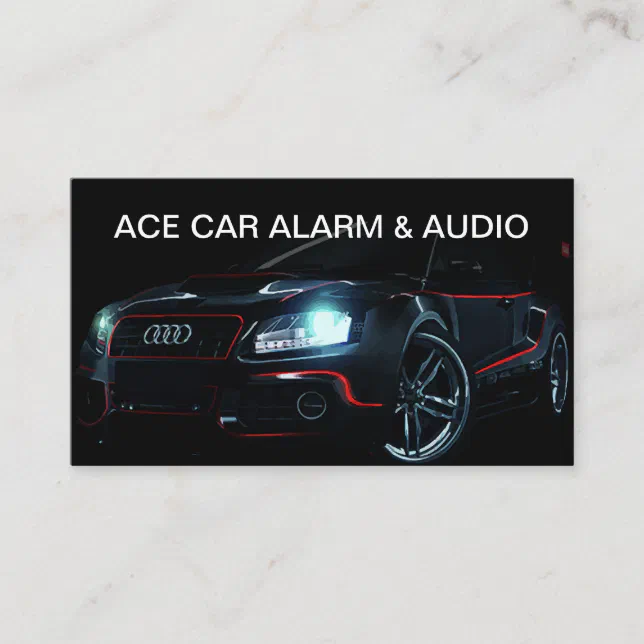 Car Security And Sound Systems Business Card | Zazzle