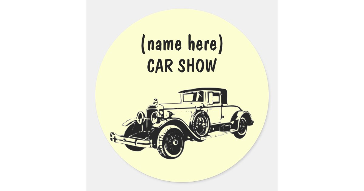 CAR SHOW - Sticker | Zazzle