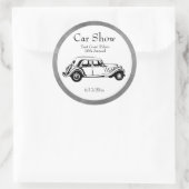 Car Show Stickers Double Line Customize | Zazzle