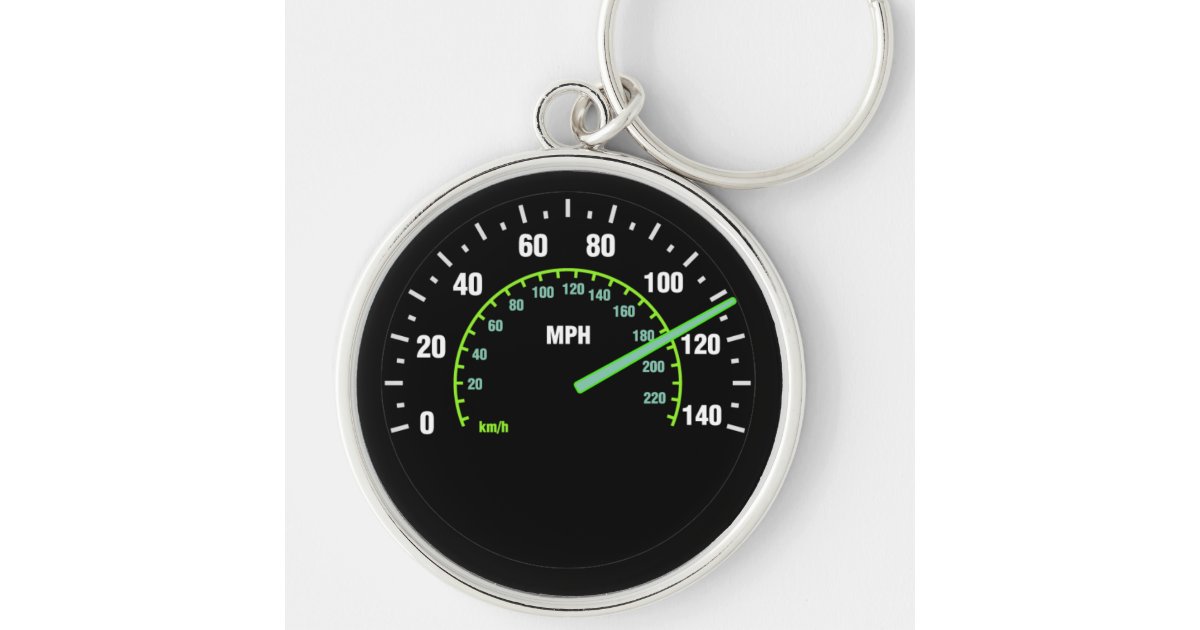 Car Speed Meter Keychain | Zazzle