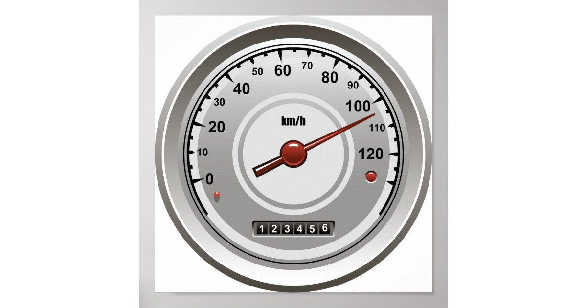 Car Speedometer Poster | Zazzle