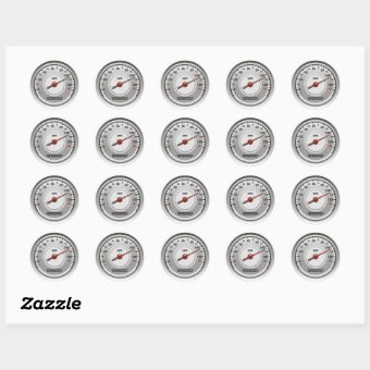 Car Speedometer Stickers | Zazzle