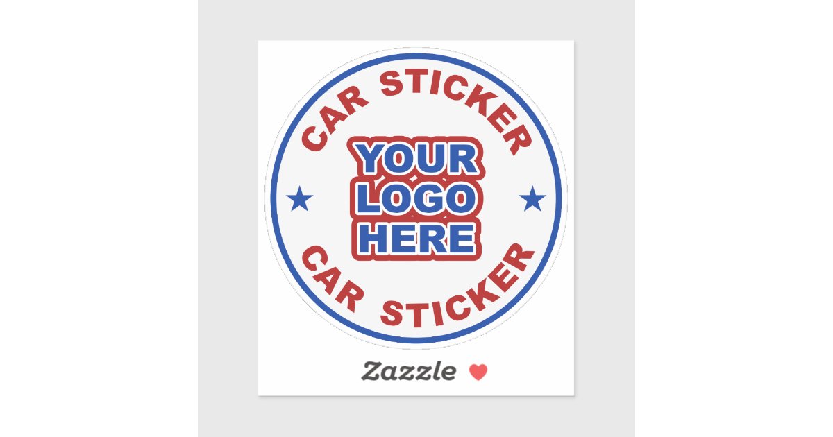 Car sticker template. Customize your sticker. | Zazzle