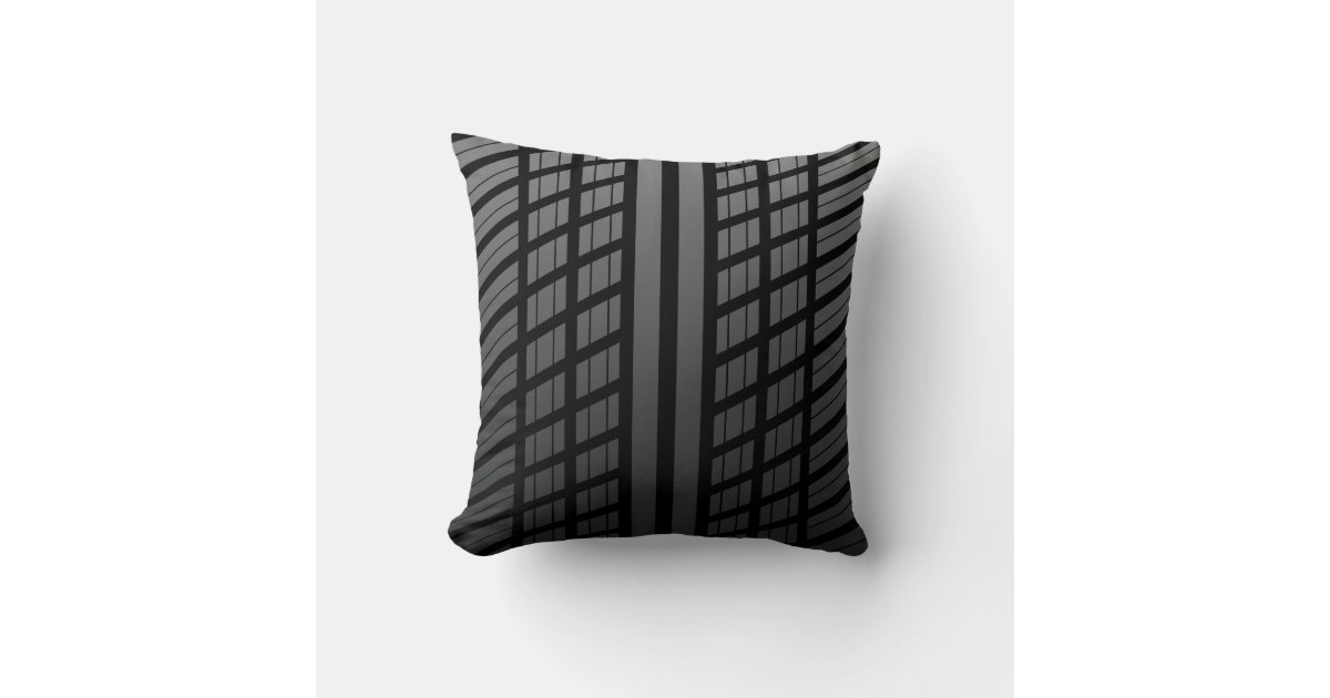 Car Tire Tread Throw Pillow | Zazzle
