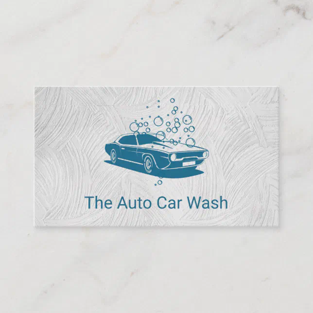 Car Wash | Auto Cleaning Business Card | Zazzle