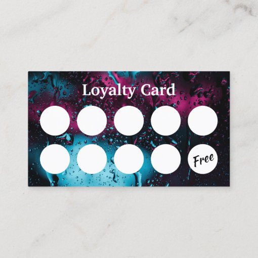 Car Wash Auto Detailing Modern Cleaning Loyalty Business Card | Zazzle