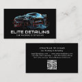 Car Wash & Auto Detailing QR Code Business Card | Zazzle