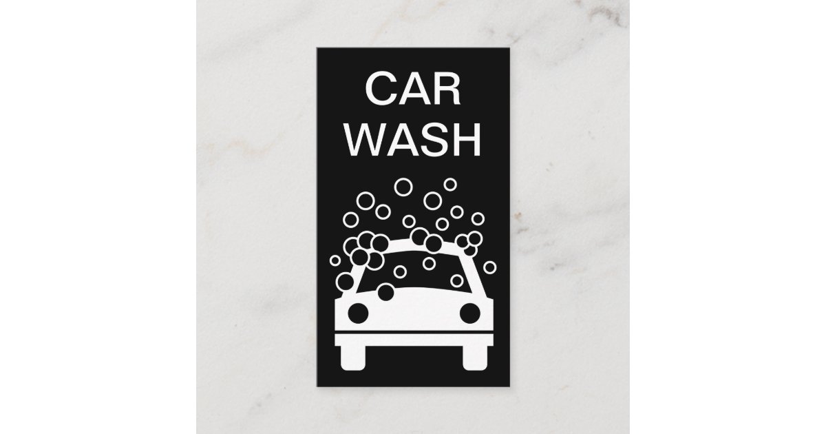 Car Wash Loyalty Rewards Business Card | Zazzle