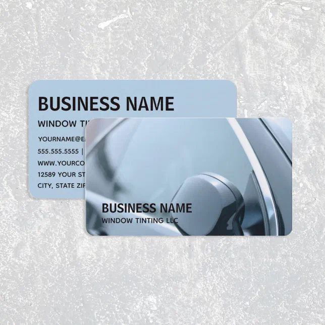 Car Window Solar Tinting Business Card | Zazzle