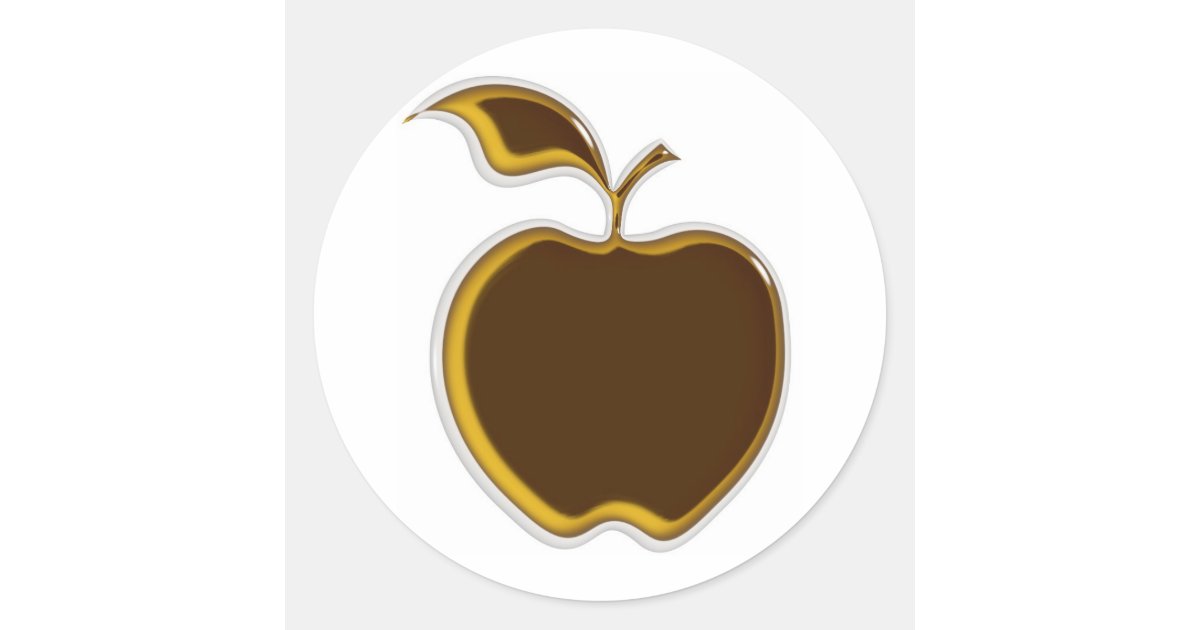 Caramel Apple Stickers..! Classic Round Sticker | Zazzle