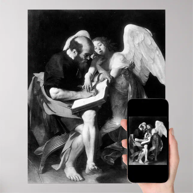 Caravaggio St Matthew And The Angel Poster | Zazzle