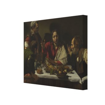 Caravaggio - Supper at Emmaus Canvas Print | Zazzle