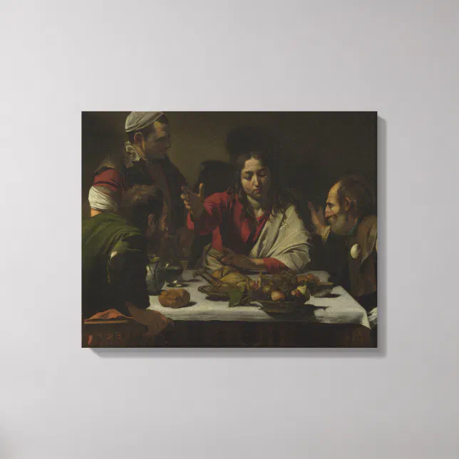 Caravaggio - Supper at Emmaus Canvas Print | Zazzle