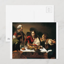 Caravaggio - Supper at Emmaus - Classic Painting Postcard | Zazzle
