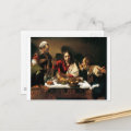 Caravaggio - Supper at Emmaus - Classic Painting Postcard | Zazzle
