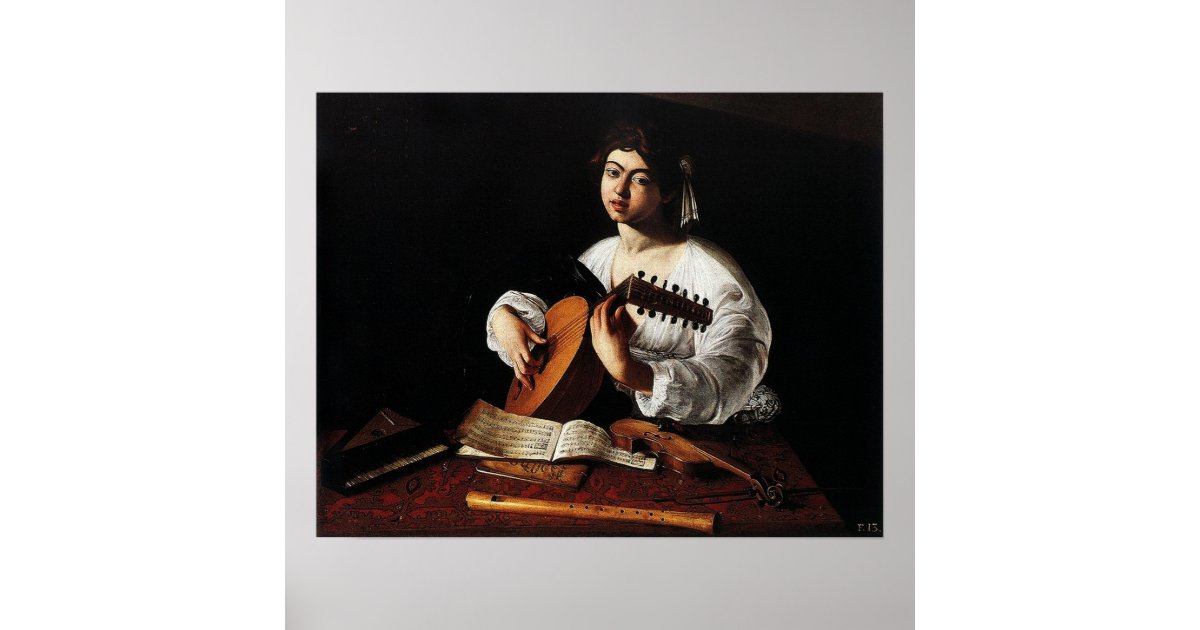 Caravaggio - The Lute Player Poster | Zazzle