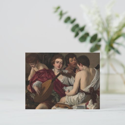 Caravaggio - The Musicians - Classic Artwork Postcard | Zazzle