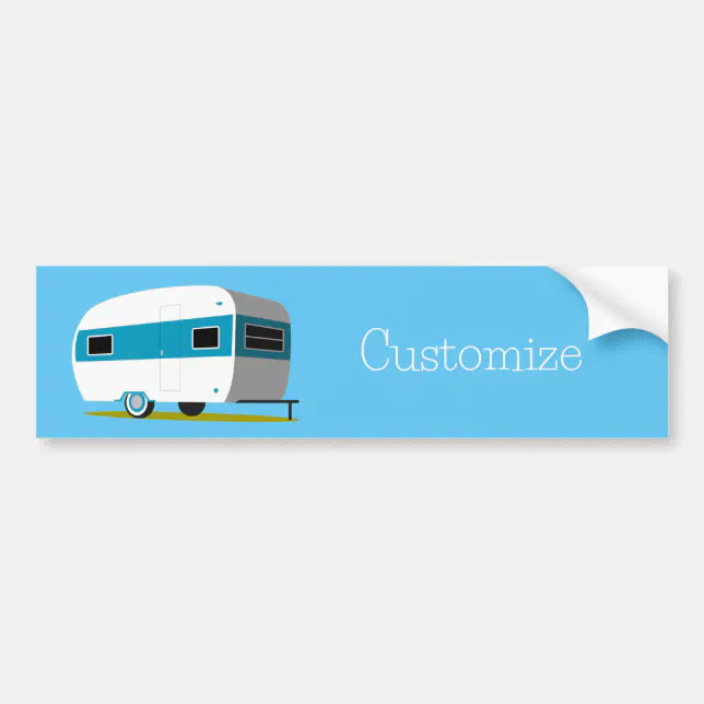 Caravan Camper RV Thunder_Cove Bumper Sticker | Zazzle