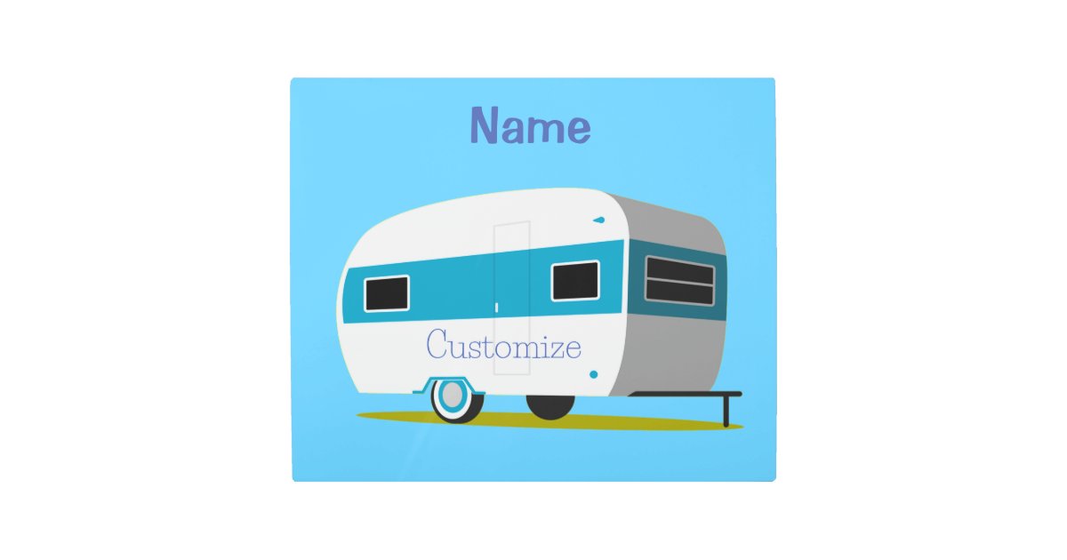 Caravan Camper RV Thunder_Cove Metal Print | Zazzle