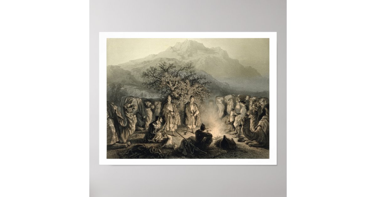 Caravan of Armenian Merchants, Transcaucasia, plat Poster | Zazzle