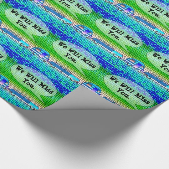 Caravan We Will Miss You wrapping Paper | Zazzle.com