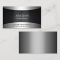 Carbon Black Casting Director Business Card | Zazzle