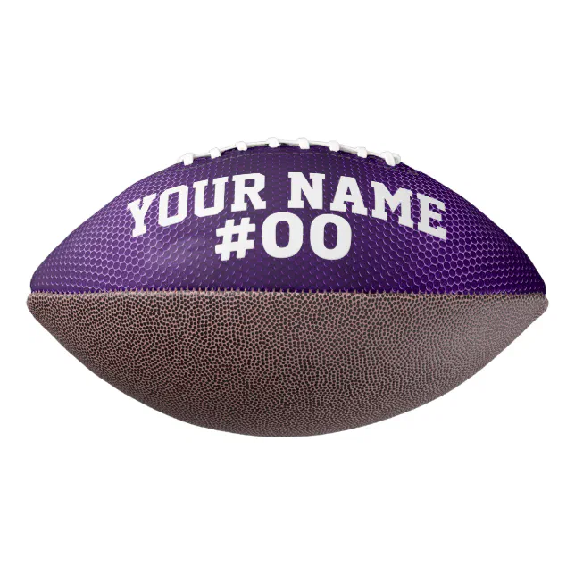 Carbon Custom Football Purple | Zazzle